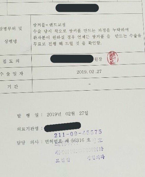 400만원 쌍꺼풀수술 의료사고 대참사 | 보배드림 유머게시판