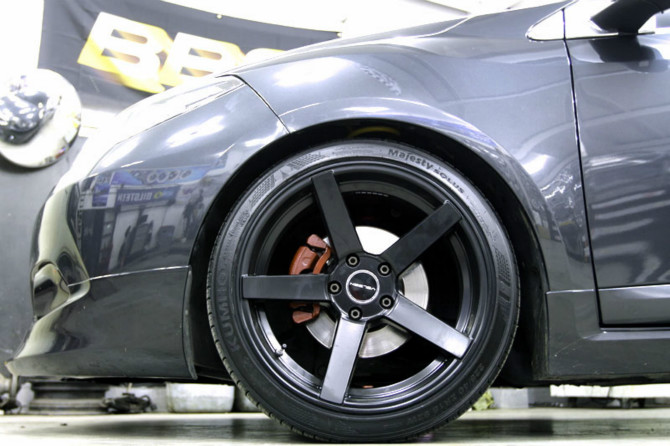 휠09 SM3 휠 튜닝 - 보센cv3 18인치 휠타이어 | 보배드림 장착시공사진