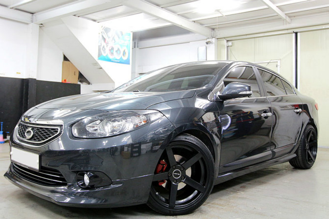 휠09 SM3 휠 튜닝 - 보센cv3 18인치 휠타이어 | 보배드림 장착시공사진