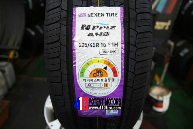 [포텐모터스]YF소나타 225 45 18 넥센N PRIZ AH8 타이어장착후기 | 보배드림 장착시공사진