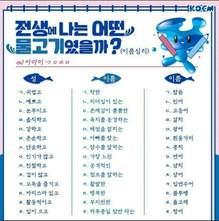전생에 나는 어떤 물고기였을까...? jpg | 보배드림 유머게시판